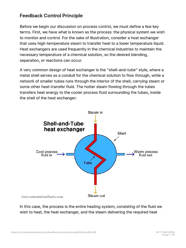 Feedback Control Principle Explained | PDF | Control Theory | Heat