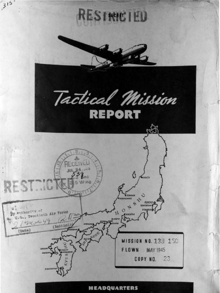 21st Bomber Command Tactical Mission Report 139 and 150, Ocr | PDF ...