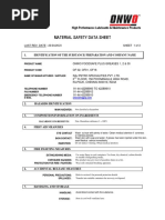 MSDS For COAL | PDF | Dangerous Goods | Coal