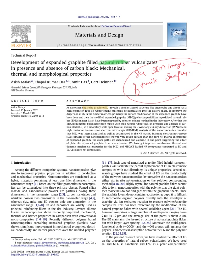 TGA of Natural Rubber Composite | PDF | Nanocomposite | Composite Material