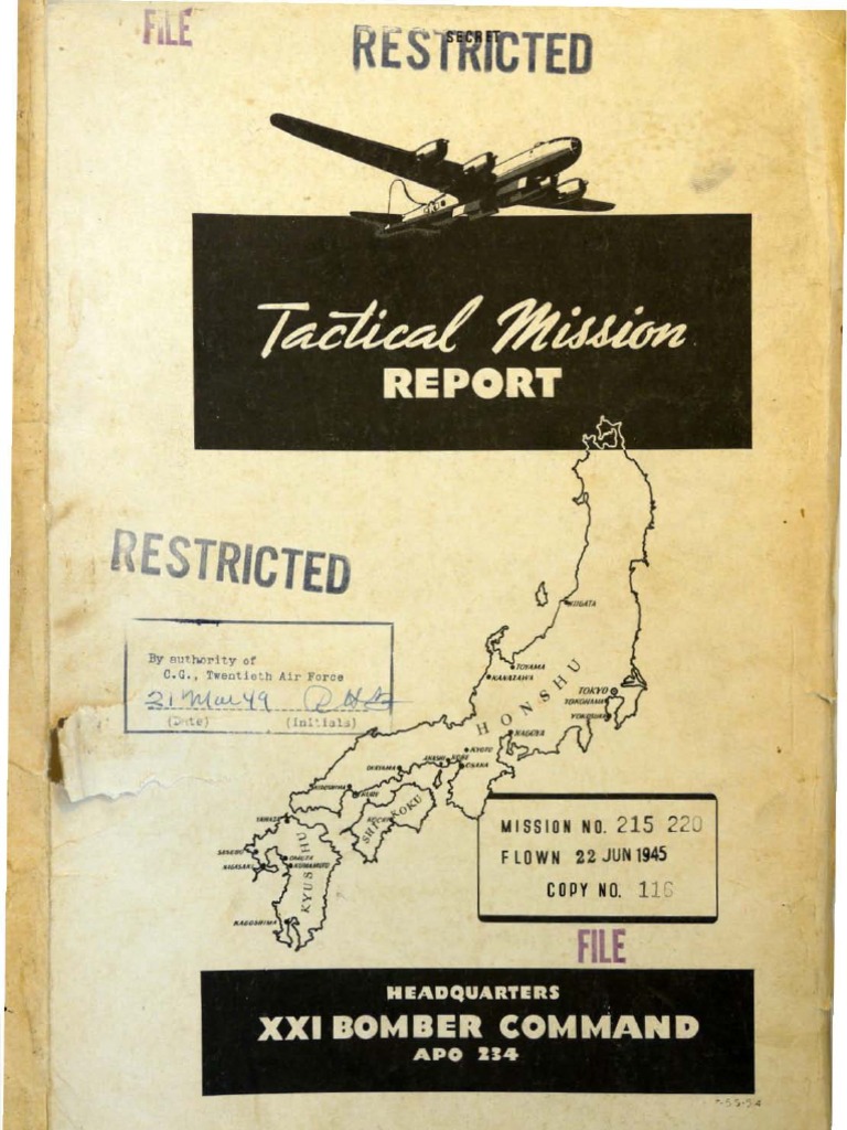 21st Bomber Command Tactical Mission Report 215, 220. Ocr | PDF ...