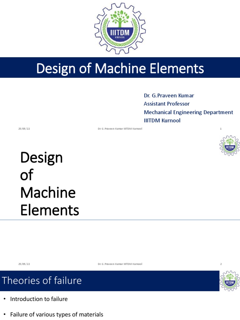 Design of Machine Elements - Design Under Static Loading | PDF | Strength Of Materials | Fracture