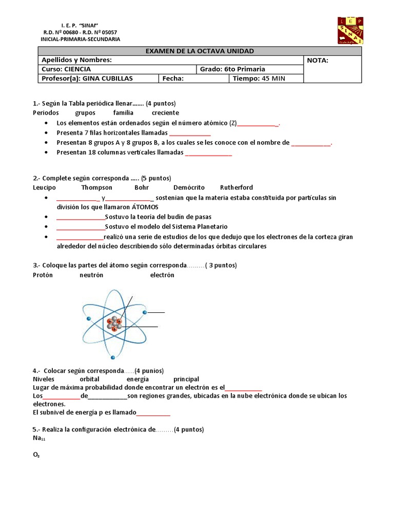 Sexto Grado - Unica - Ciencia y Ambiente - Unidad Viii | PDF