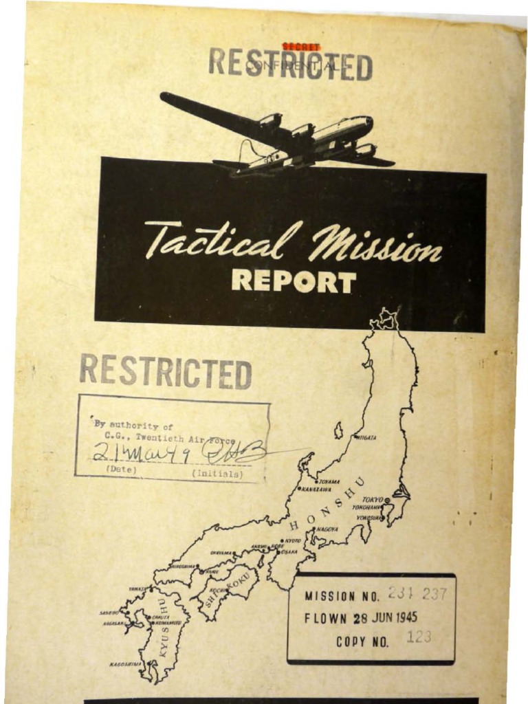 21st Bomber Command Tactical Mission Report 231, 237. Ocr | PDF | Armed ...