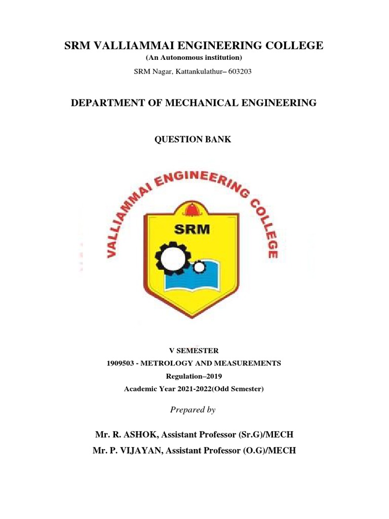 Metrology And Measurement Pdf Accuracy And Precision Gear