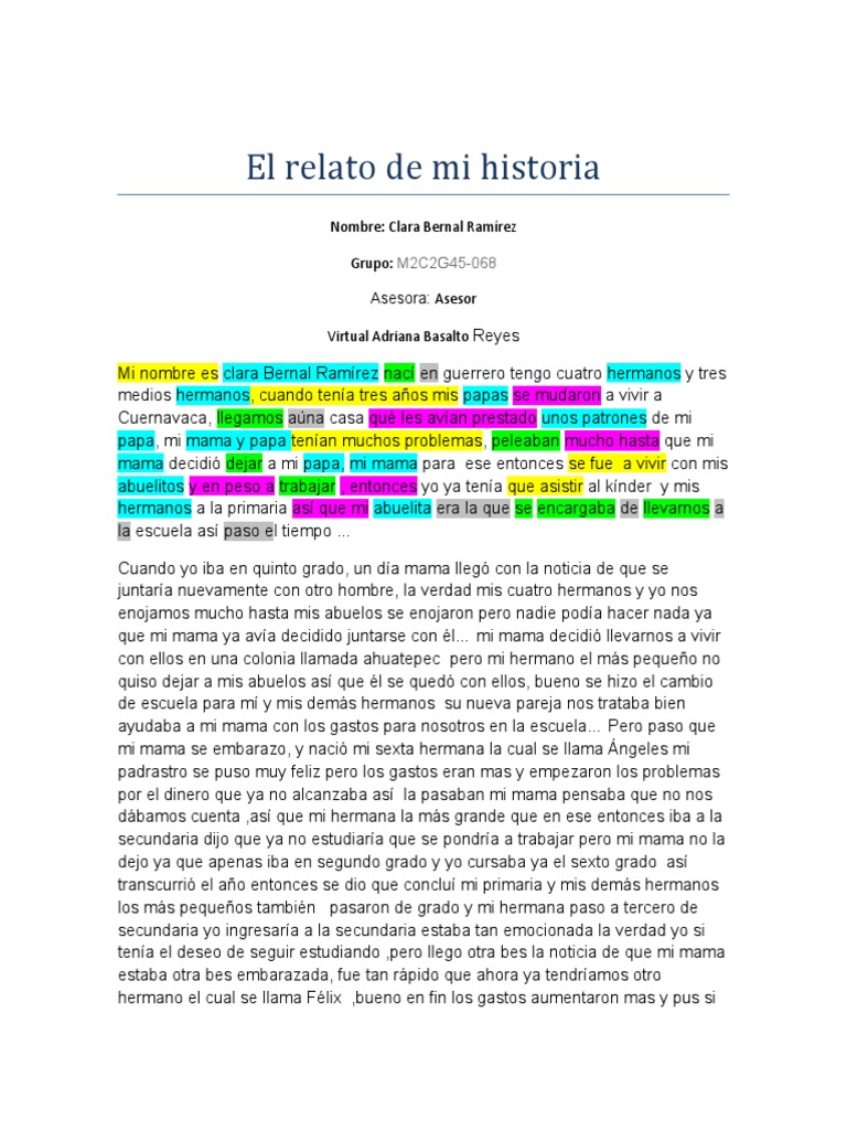 El Relato de Mi Historia | PDF | Bienestar
