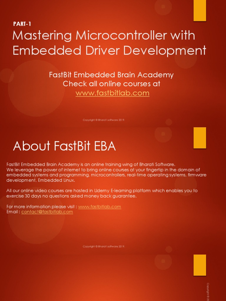 Mastering Microcontroller With Embedded Driver Development: Fastbit Embedded Brain Academy Check ...