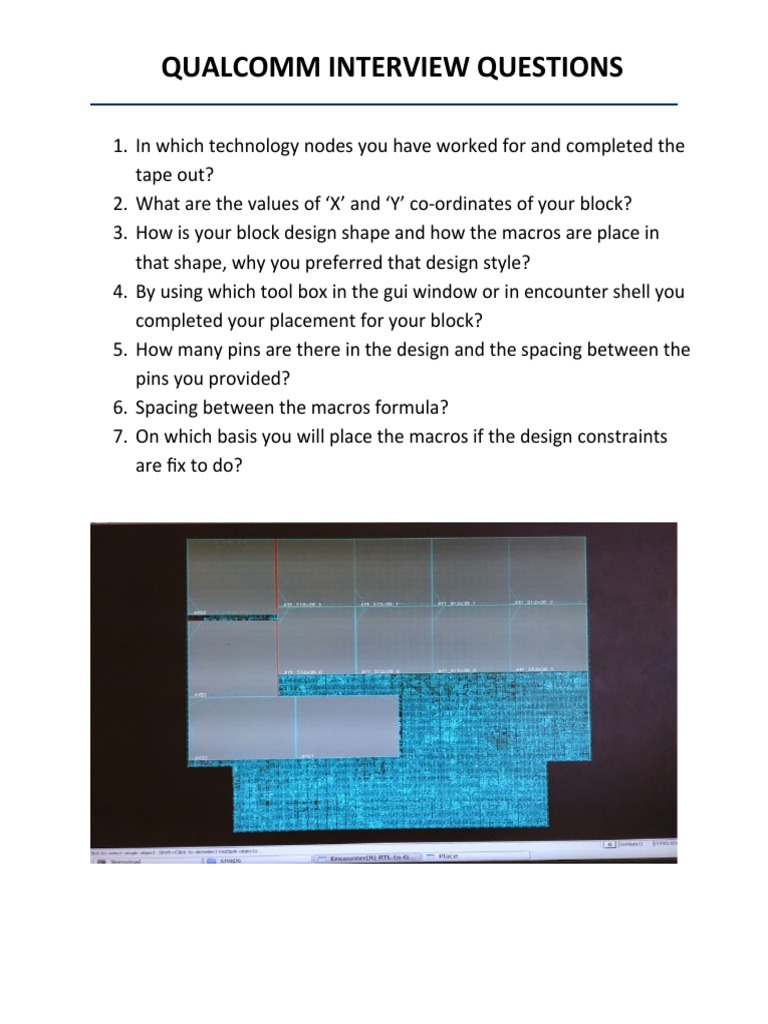 Qualcomm Interview Questions | PDF | Art | Computers