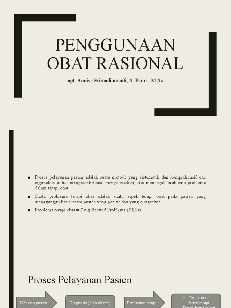 Penggunaan Obat Rasional Dan DRP | PDF