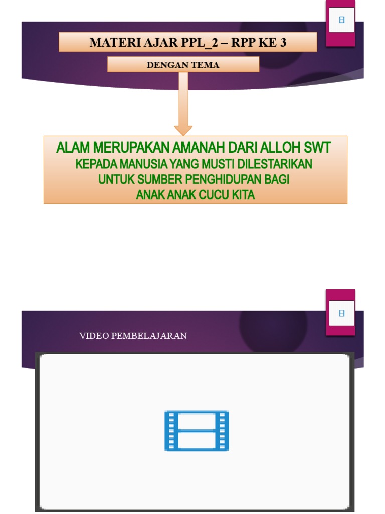 Rancangan Materi PPL.2 - RPP.3 | PDF