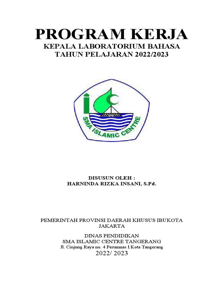 Program Kerja Lab Bahasa New Progres | PDF