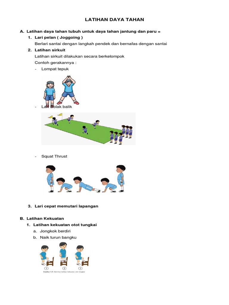 Latihan Daya Tahan dan Kekuatan Tubuh | PDF