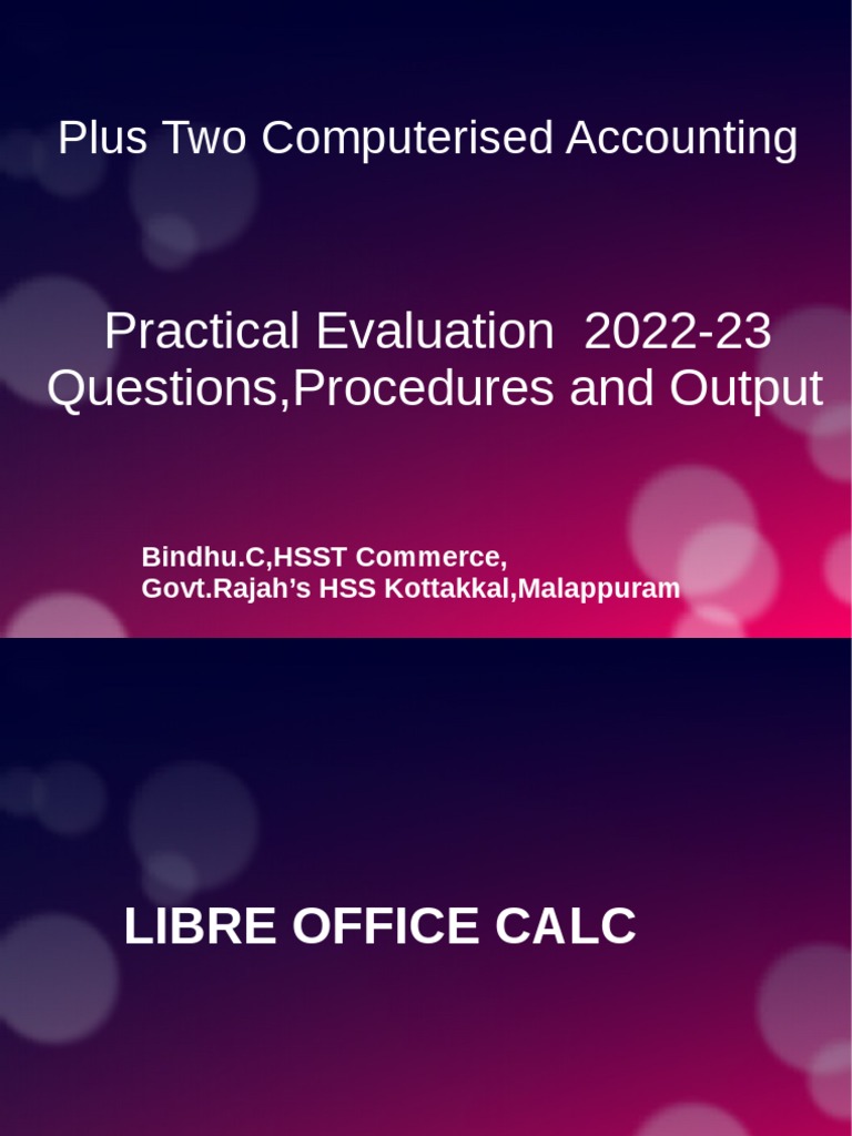 Hsslive-xii-acc-ca-lab-Practical No.1. | PDF