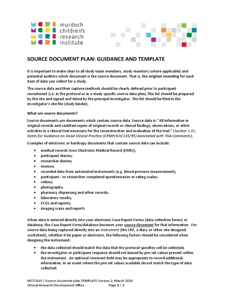 Guidance Template Source Doc Plan | PDF | Electronic Health Record ...