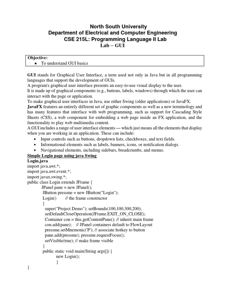Lab Manual 19 | PDF | Graphical User Interfaces | Systems Engineering