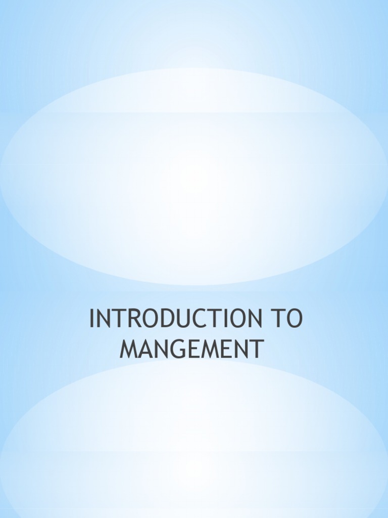 Principles of Effective Management | PDF