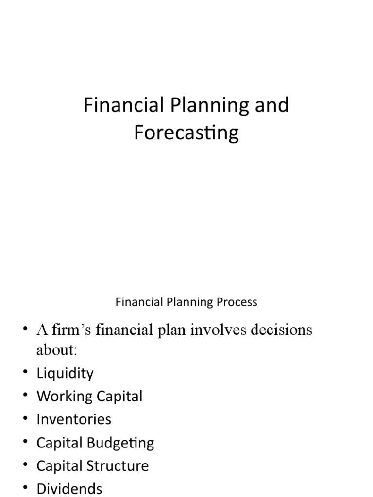 Short-Term Financial Planning and Budgeting for Corporations | PDF ...