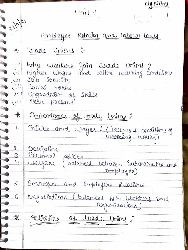 HR01 Unit - 1 CLG Notes | PDF