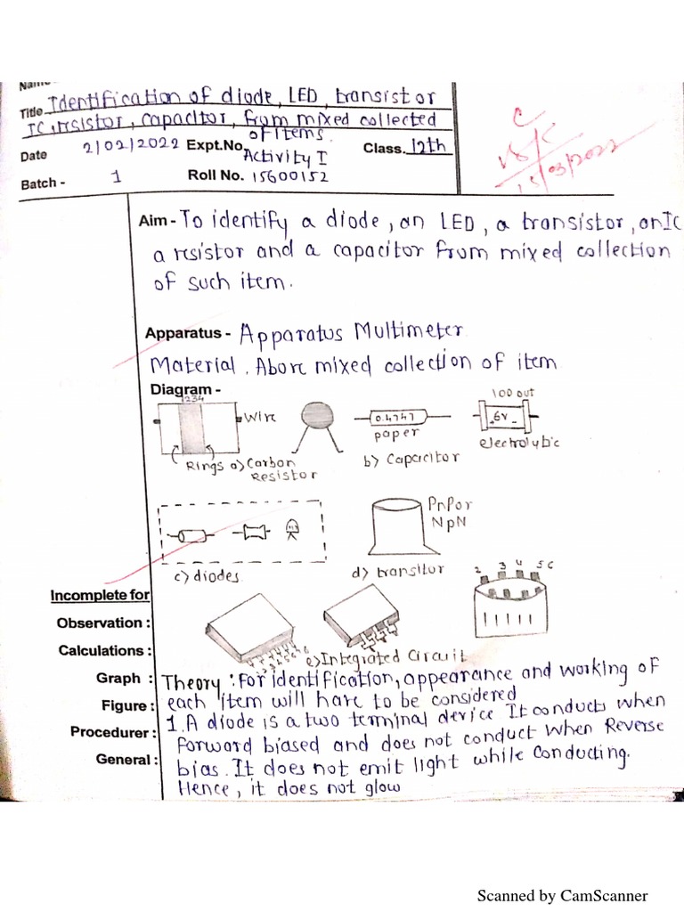 Identification of Electronic Components | PDF