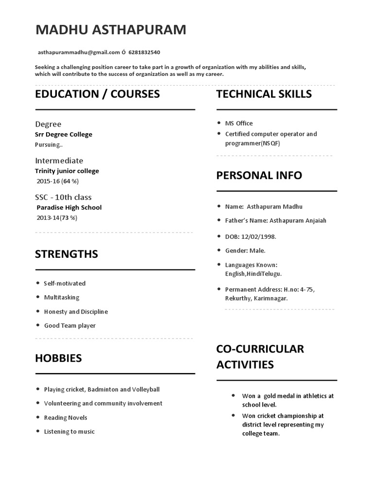 Madhu CV | PDF