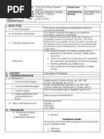 DETAILED LESSON PLAN in Probability | PDF | Probability | Experiment