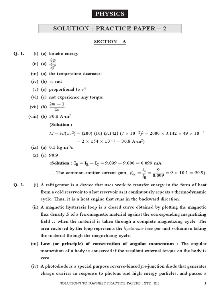 D0685-Phy-Paper 2 | Download Free PDF | Photoelectric Effect | Transformer
