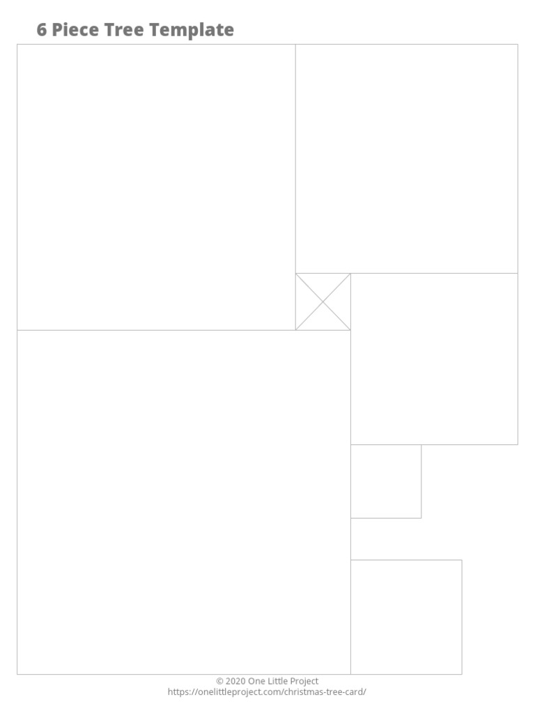 Christmas Tree Card 6 Piece Template | PDF | Business