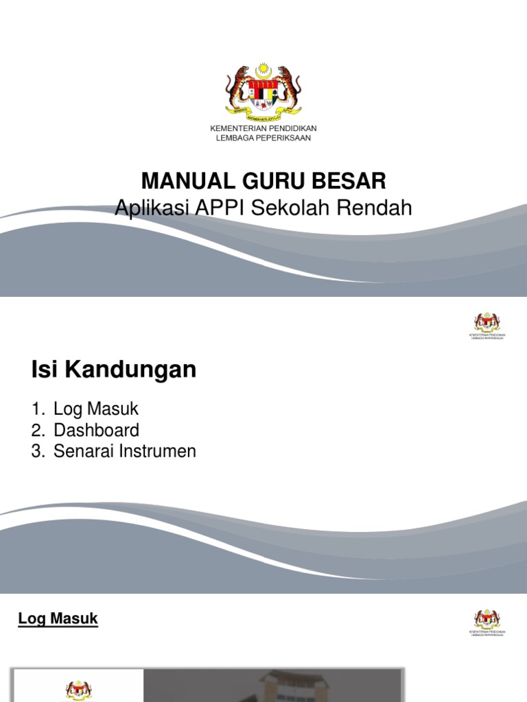 Manual Pengguna APPI SR - Guru Besar | PDF