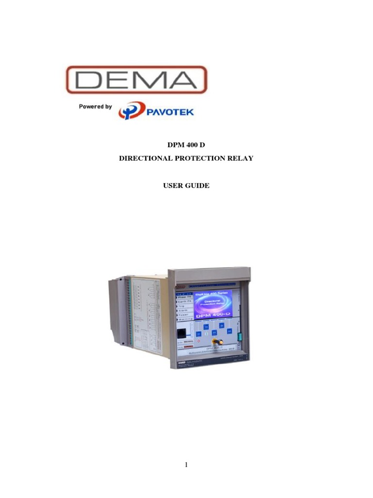 DPM 400 User Guide - 1 | PDF | Relay | Manufactured Goods DPM 400 User Guide - 1 | PDF | Relay | Manufactured Goods