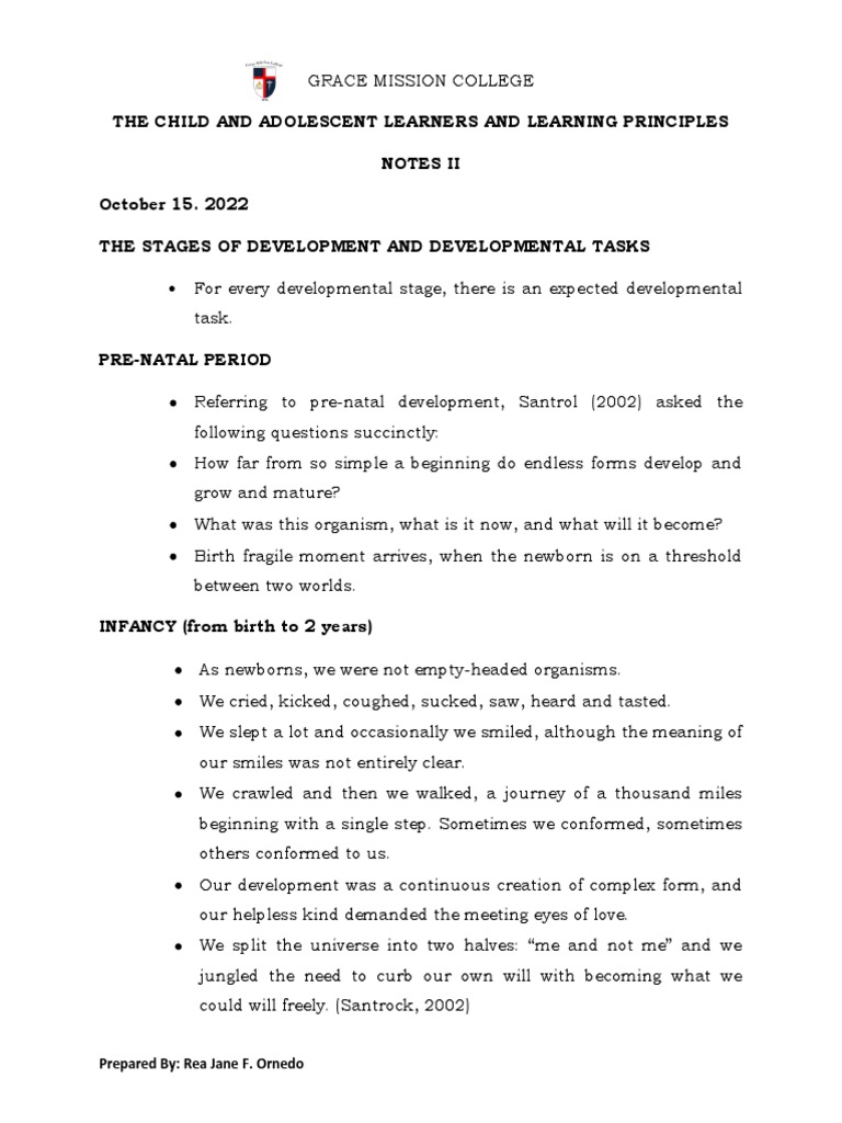 Developmental Stages of Adolescence | PDF | Adolescence | Human Development