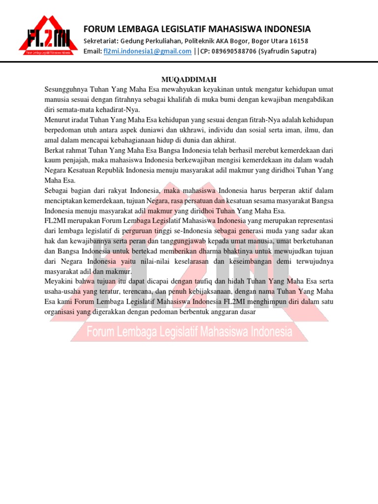Contoh Ad Art Organisasi Pdf