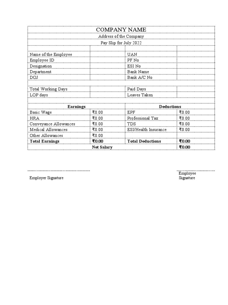 Salary-Slip-format-in-word | PDF