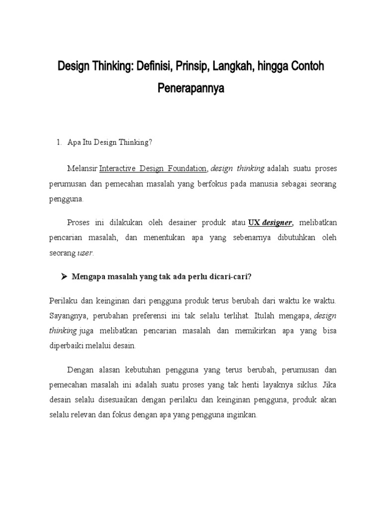 Design Thinking | PDF