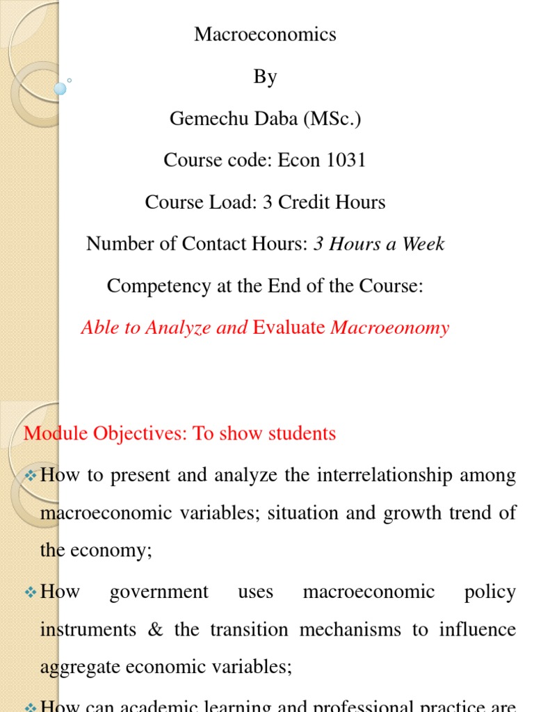 Overview of Macroeconomics Concepts | PDF | Cost Of Living | Macroeconomics
