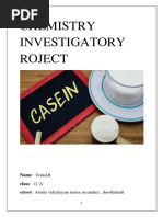 Casein Quantity in Milk Samples Study | PDF | Milk | Food And Drink