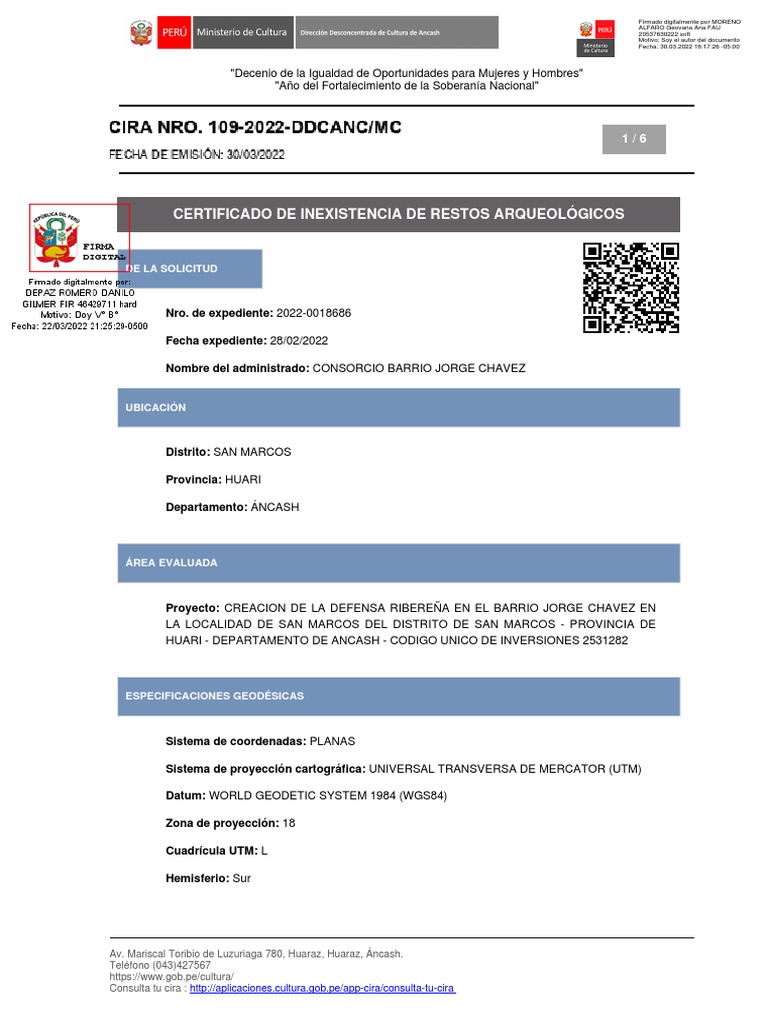 Cira N109-2022-Ddcanc | PDF | Geografía | Datos geográficos e información