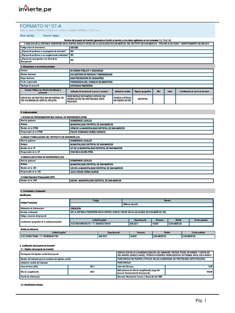 Formato A7 | PDF | Hormigón | Tasa interna de retorno