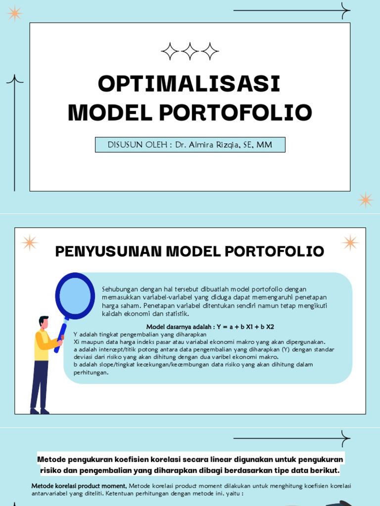 10.optimalisasi Model Portofolio | PDF