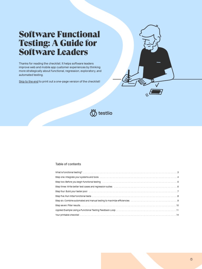 Software Functional Testing Checklist | PDF Software Functional Testing Checklist | PDF