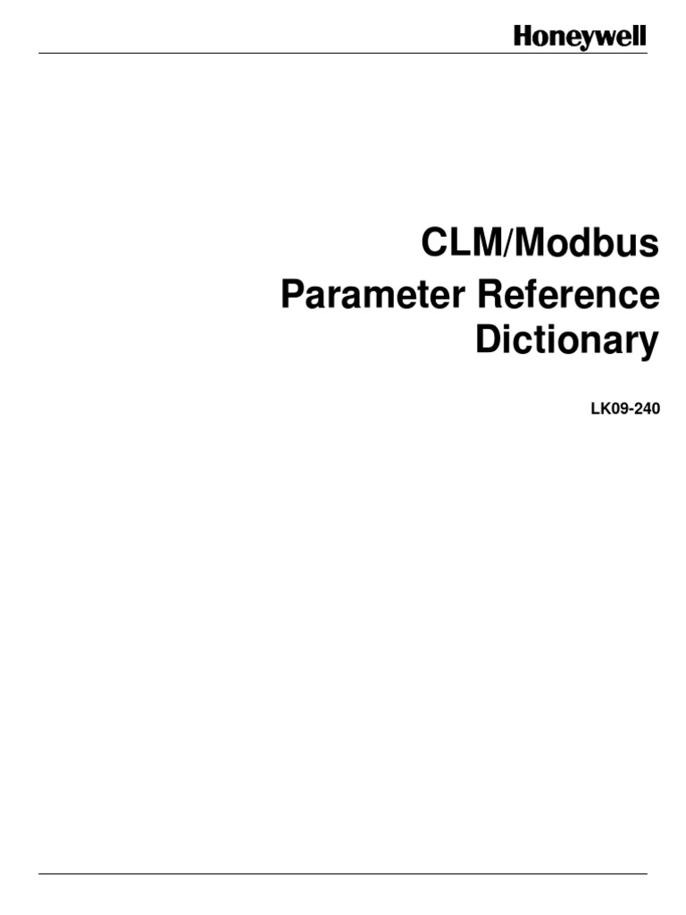 CLM Modbus Parameter Reference Dictionary LK09240 | Download Free PDF | Parameter (Computer ...