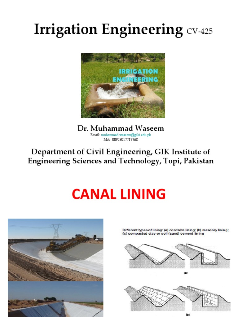 Canal Lining | PDF | Concrete | Cement