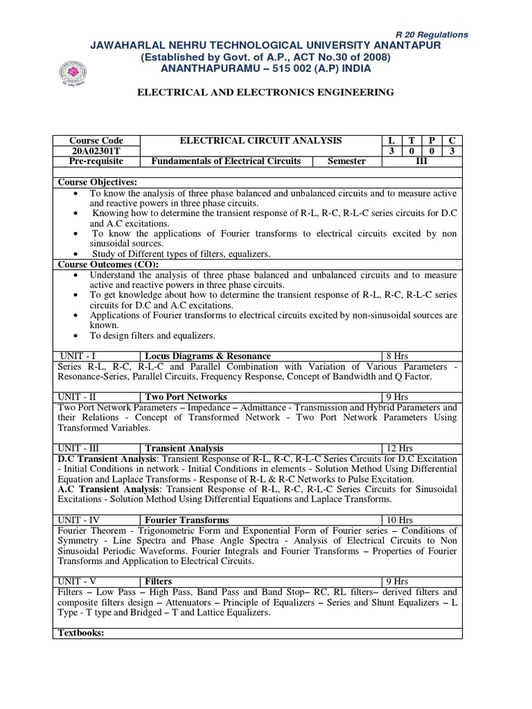 Electrical and Electronics Engineering | PDF