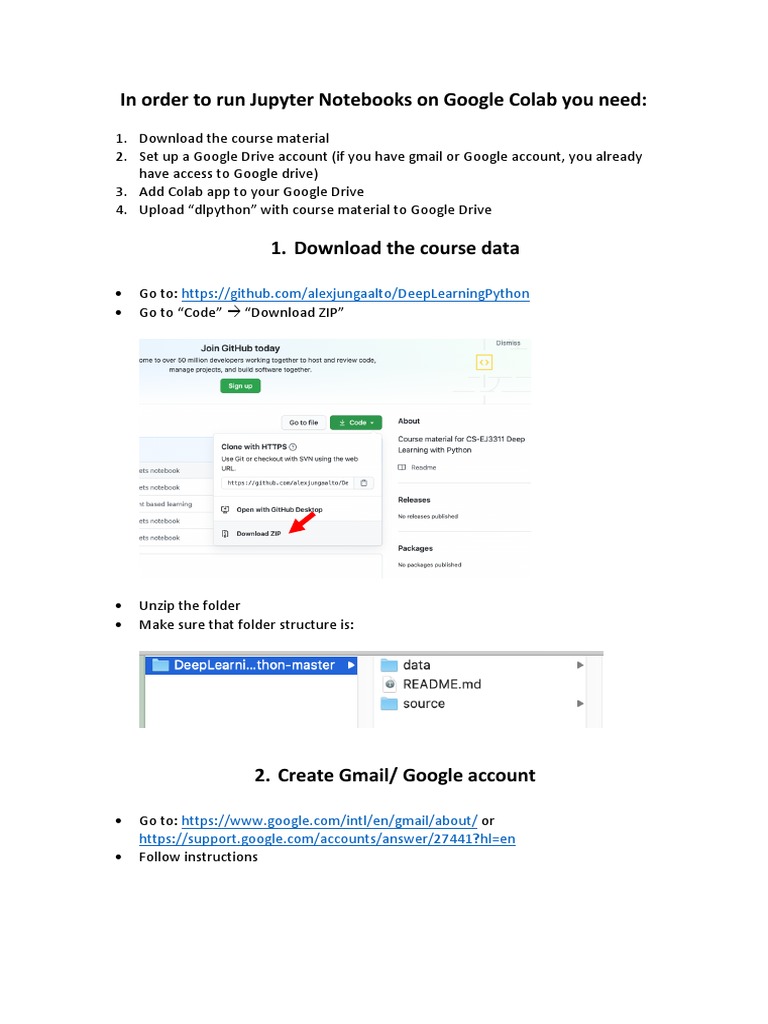 Run Jupyter Notebooks On Google Colab Pdf