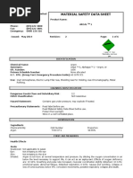 Argoshield 5 Safety Data Sheet | PDF | Dangerous Goods | Prevention