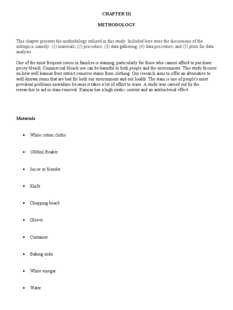 Chapter Iii | Download Free PDF | Methodology