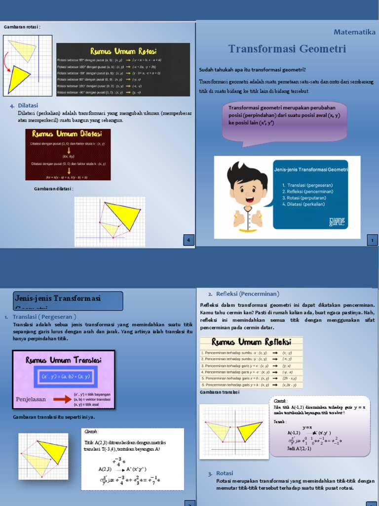 Transformasi Geometri Sederhana | PDF