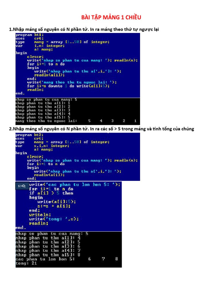 (tin học) ôn tập HK2 | PDF