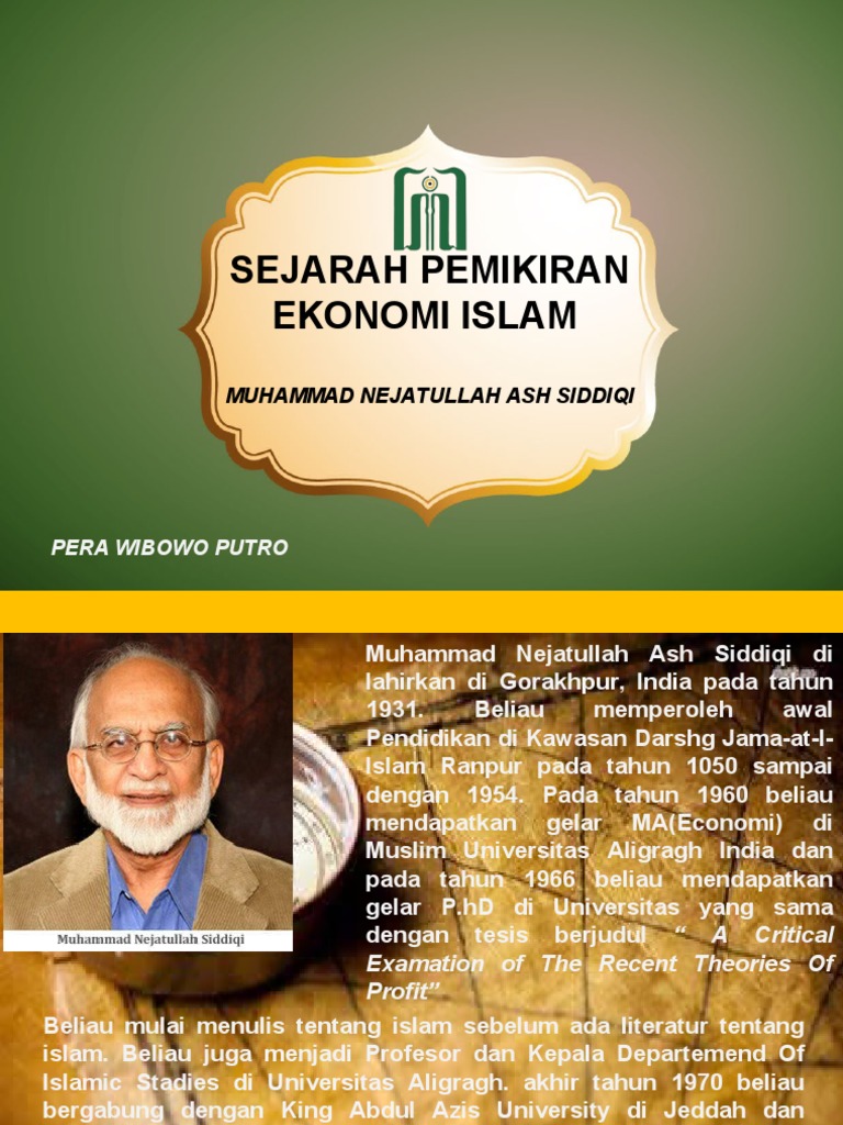 Muhammad Nejatullah Siddiqi | PDF