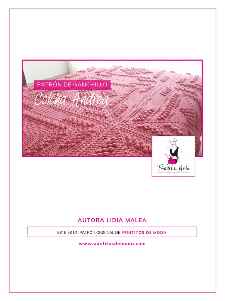 Puntitos de Moda Patron Colcha Ganchillo Andrea | PDF | Cocina, comidas ...