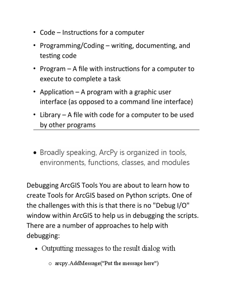 Arcgis Python Pdf Geographic Information System Python 7420